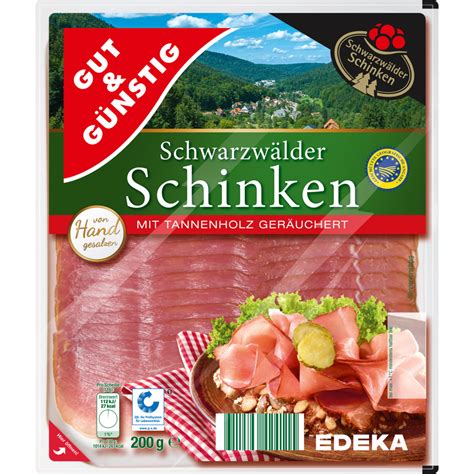 GUT GÜNSTIG Schwarzwälder Schinken 200 g Schinken Braten Wurst
