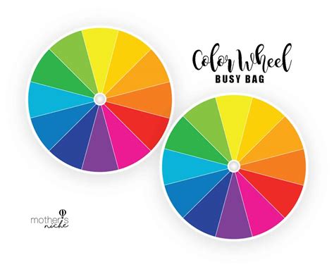 COLOR WHEEL BUSY BAG Plus FREE PRINTABLE