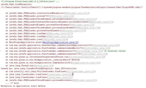 Fx Controller Classnotfoundexception Plugin Development Ides Support