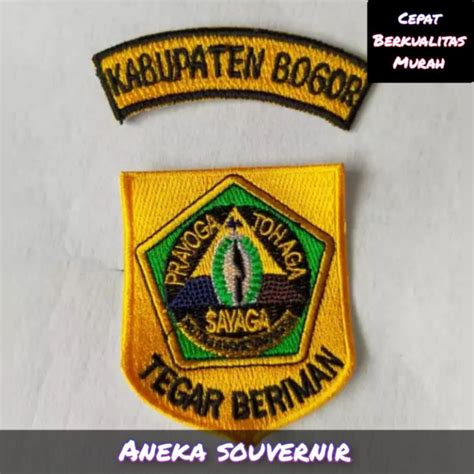 Jual Emblem Logo Patch Bordir Kabupaten Bogor Lokasi 1set Shopee