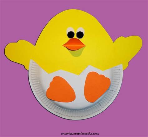 poussins à assiette en carton Bricolage et DIY Pâques Pinterest