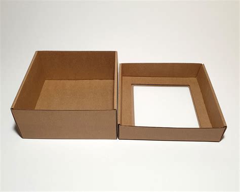 Cardboard Gift Boxes With Transparent Window And Removable Lid Etsy