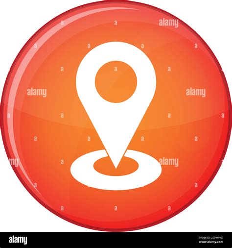 Icono Puntero Mapa Tipo Plano Imagen Vector De Stock Alamy