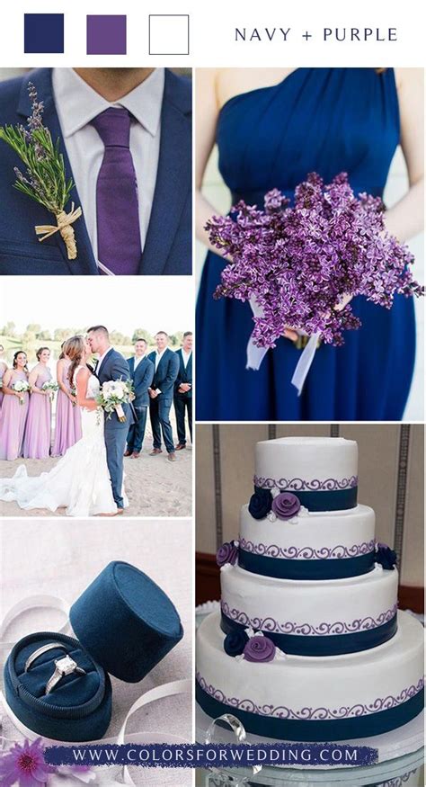 10 Blue Wedding Color Palettes For Your Big Day 2024 Purple Wedding