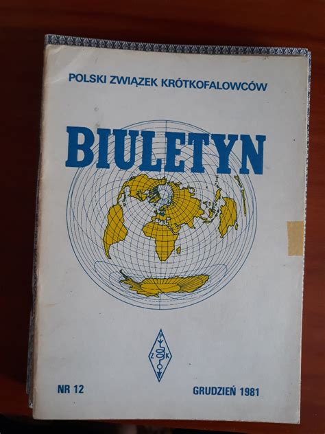 Polski związek krótkofalowców Biuletyn nr 12 1981 Gorlice Licytacja