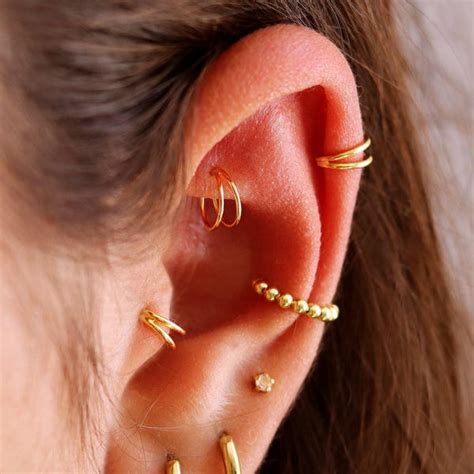 Small Sterling Silver Forward Helix Etsy