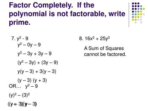 ppt factoring powerpoint presentation free download id 3258235