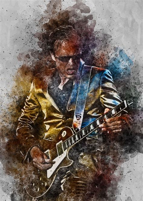 Joe Bonamassa Poster Picture Metal Print Paint By BFM STUDIO