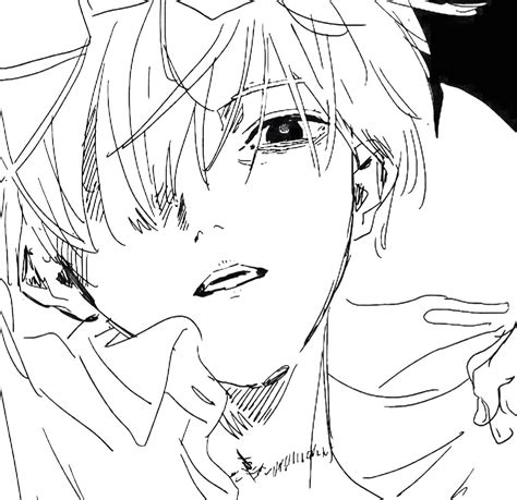 Black And White Anime Character Drawing