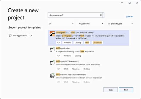 Template Gallery WPF Controls DevExpress Documentation