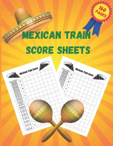 Mexican Train Score Sheets Domino Games Mexican Train Mexican Train