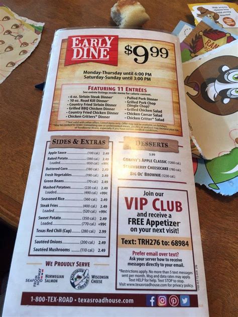 Carta De Barbacoa Texas Roadhouse Newington