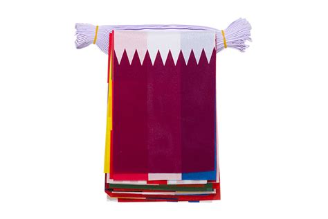 Fahnenkette WM 2022 Länge 10 m Flaggengröße 15 x 22 cm MaxFlags