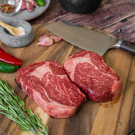 32 Day Dry Aged Rib Eye Steaks 7oz 200g Pack Of 2 Stilton