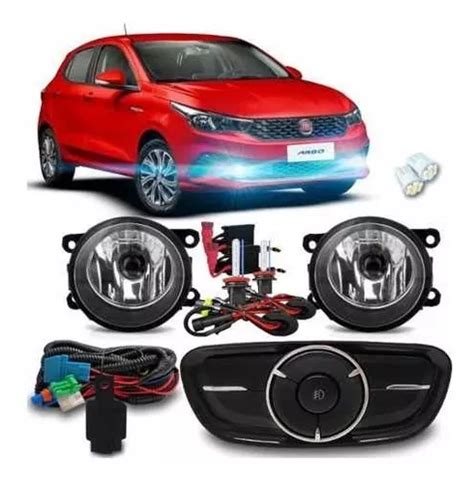 Kit Farol Milha Fiat Argo 2017 2018 2019 2020 Xênon 6000k Frete grátis