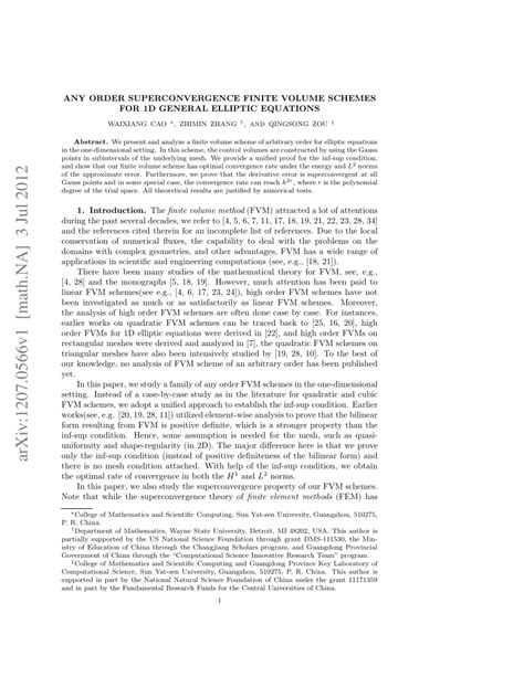 pdf superconvergence of any order finite volume schemes for 1d general elliptic equations