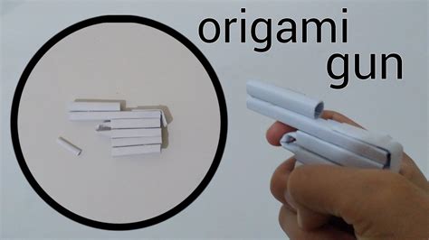How To Make An Origami Gun That Shoots Origami Crafts Easy Origami