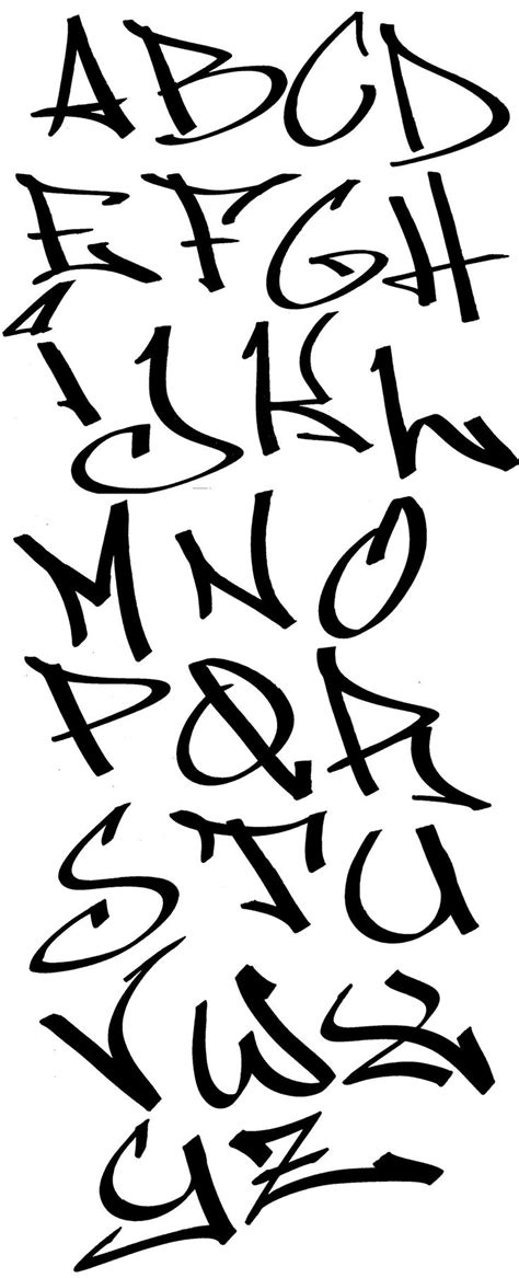 Graffiti Tutorial Taggen für Anfänger Tag Alphabet Spraybar