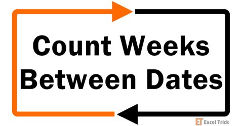 Count Weeks Between Dates In Excel 3 Easy Formulas