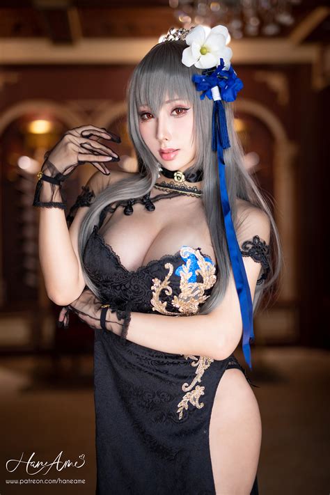 Internet Celebrity COSER Photo Hane Ame Yubo Saint Louis Qipao Azur