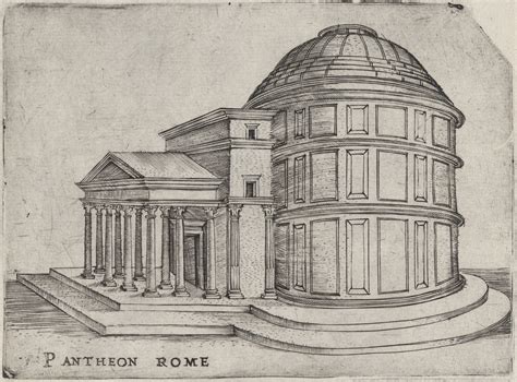 Pantheon Rome Drawing