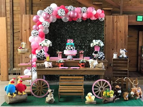 Decoracao Fazendinha Rosa Produtos Personalizados No Elo7
