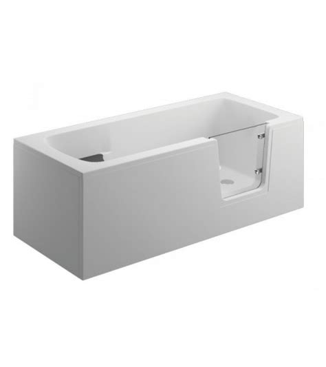 Baignoire à porte ADELAIDE 160 170 180 x 75 80 x 54 cm