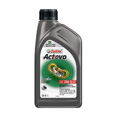 Aceite Actevo Castrol Para Motos W Litro Lubricantes Motor Y