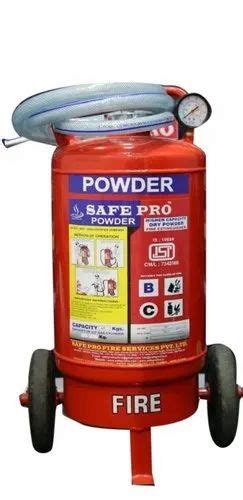 Wheeled DCP Safe Pro Trolley Mounted Dry Chemical Powder Fire