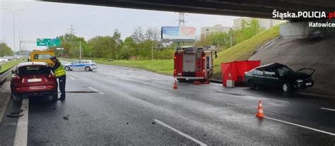 Koszmarny wypadek na DTŚ w Katowicach Na miejscu zginęła 53 letnia