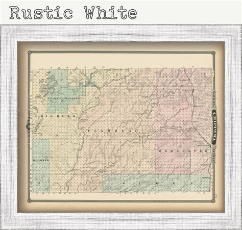 CHIPPEWA COUNTY Wisconsin 1878 Map Replica Or Genuine Etsy