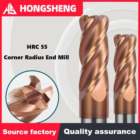 HRC55Corner Radius End Mill R Bullnose CNC Tungsten Carbide Steel