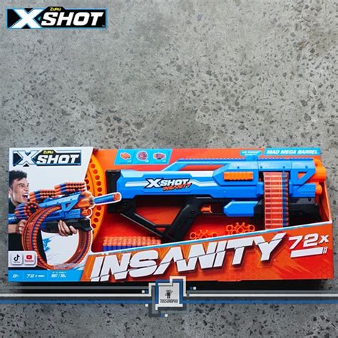 Promo Zuru Xshot Insanity Mad Mega Barrel Blaster Darts X Shot X