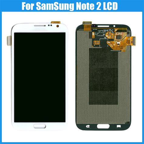 Original White N7100 Note2 Mobile Phone LCDs For SamSung Galaxy Note 2