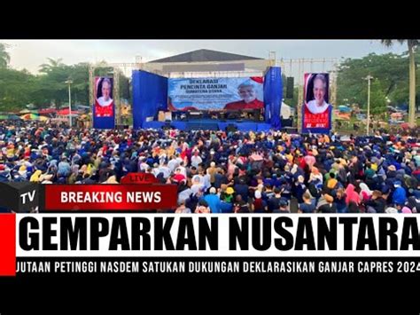 LAGI LAGI ANIES KECOLONGAN JUTAAN ANGGOTA NASDEM RESMI USUNG GANJAR