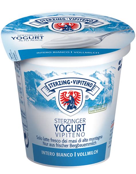 Yogurt Intero 125g Bianco Milchhof Sterzing