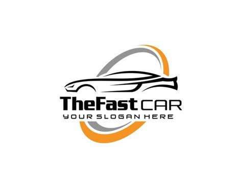Plantilla De Logotipo De Servicio De Coches Vector Premium