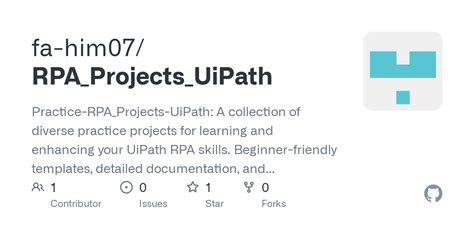 GitHub Fa Him07 RPA Projects UiPath Practice RPA Projects UiPath A
