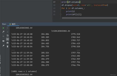 python pandas打印csv文件时无法正常显示行号，数据前两列被冻结 df loc[ ~lumns str match unnamed ] csdn博客