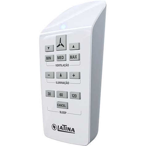 CONTROLE REMOTO P VENTILADOR LATINA MÓDULO PRETO