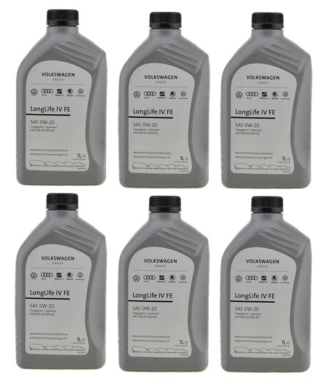 6l Original VW Longlife IV FE 0W 20 508 00 509 00 Motoröl OEM