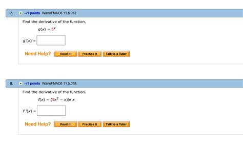 Solved Find The Derivative Of The Function G X X Find Chegg