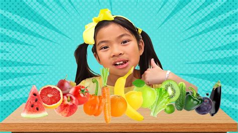 Wendy Emma Y Jannie Aprenden Sobre Colores Con Frutas Y Canciones