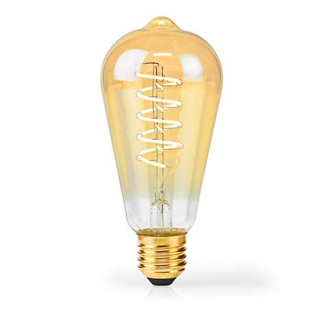 LED Filament Bulb E27 ST64 3 8 W 250 Lm 2100 K Dimmable