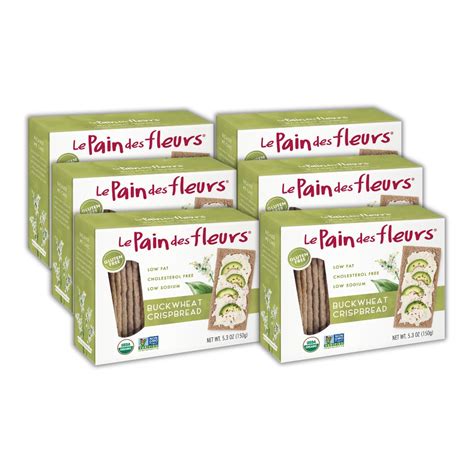 Amazon Le Pain Des Fleurs Organic Buckwheat Crispbread Low
