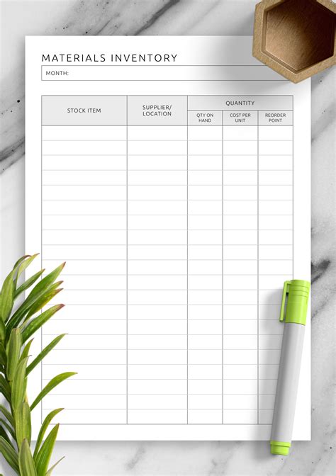 Stock Inventory Templates Free Word Templates Artofit