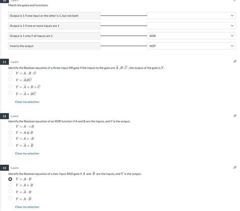solved identily the boolean equation of a three input or