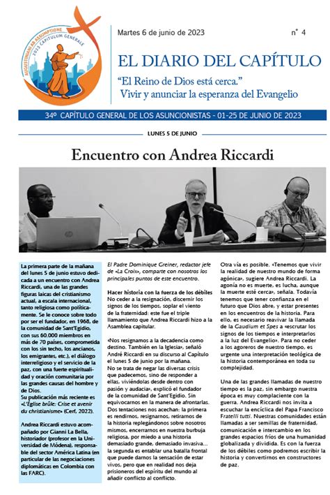 EL DIARIO DEL CAPÍTULO Día 5 El Reino de Dios está cerca Vivir y