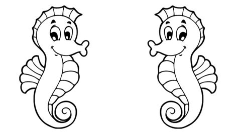 Dibujos De Caballitos De Mar Para Colorear E Imprimir P Ginas Para