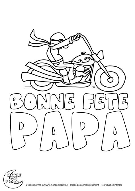Dessins Fete Des Peres A Colorier
